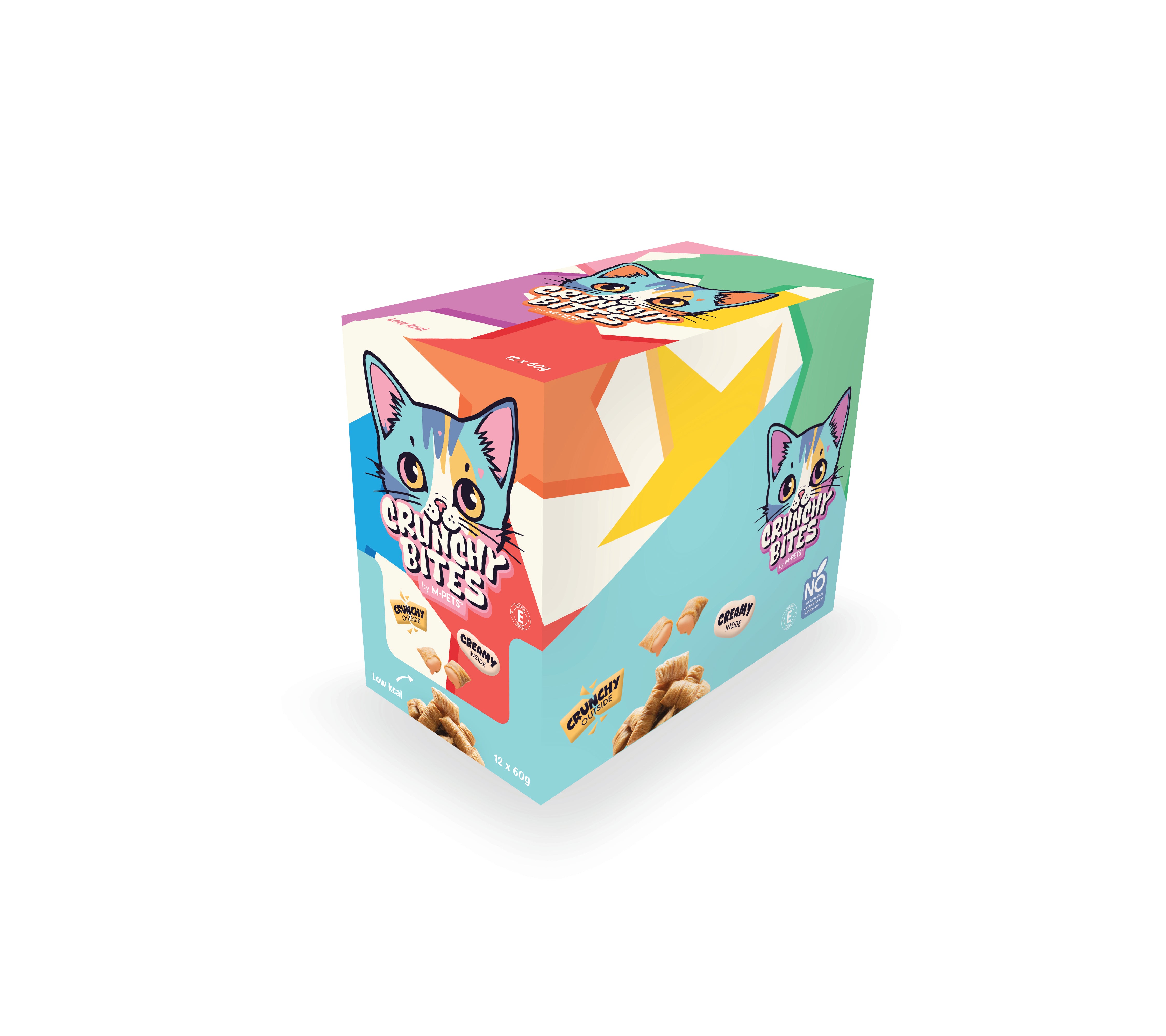 CRUNCHY BITES cat snack chicken flavour - 60 g – M-PETS
