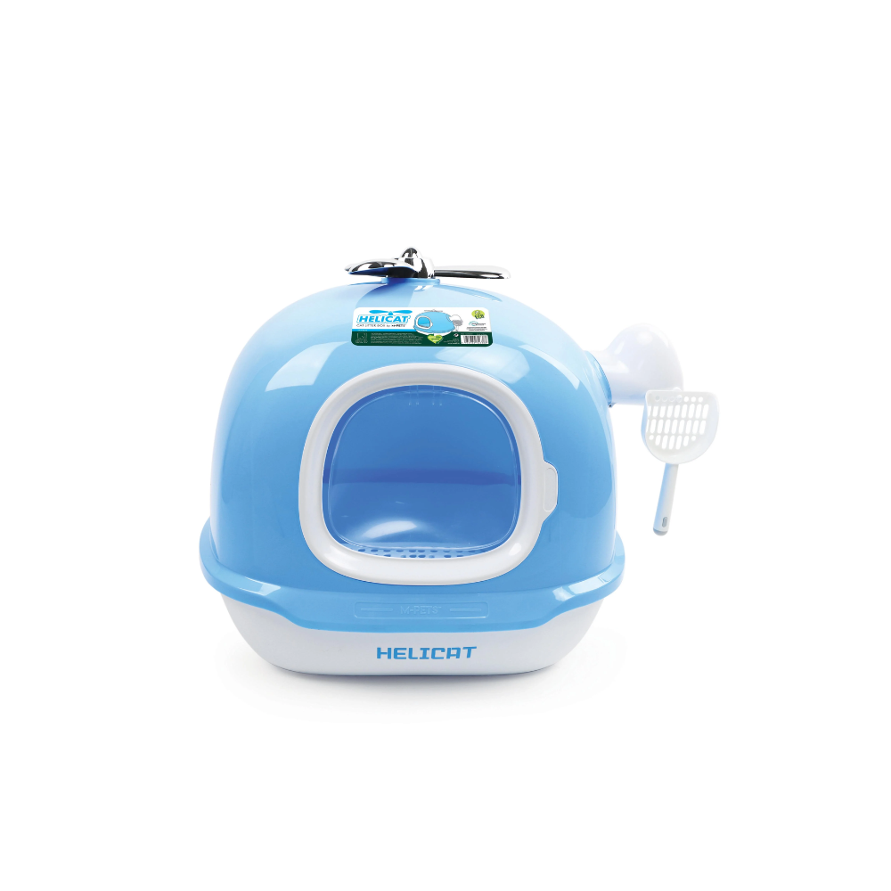 HELICAT Cat Litter Box Blue – M-PETS