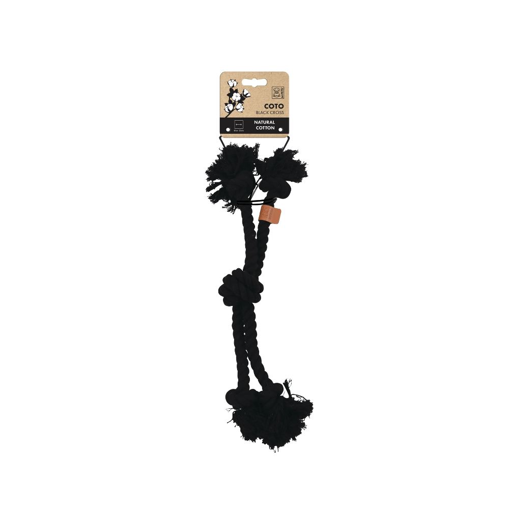 COTO Dog Toy Cross Black – M-PETS
